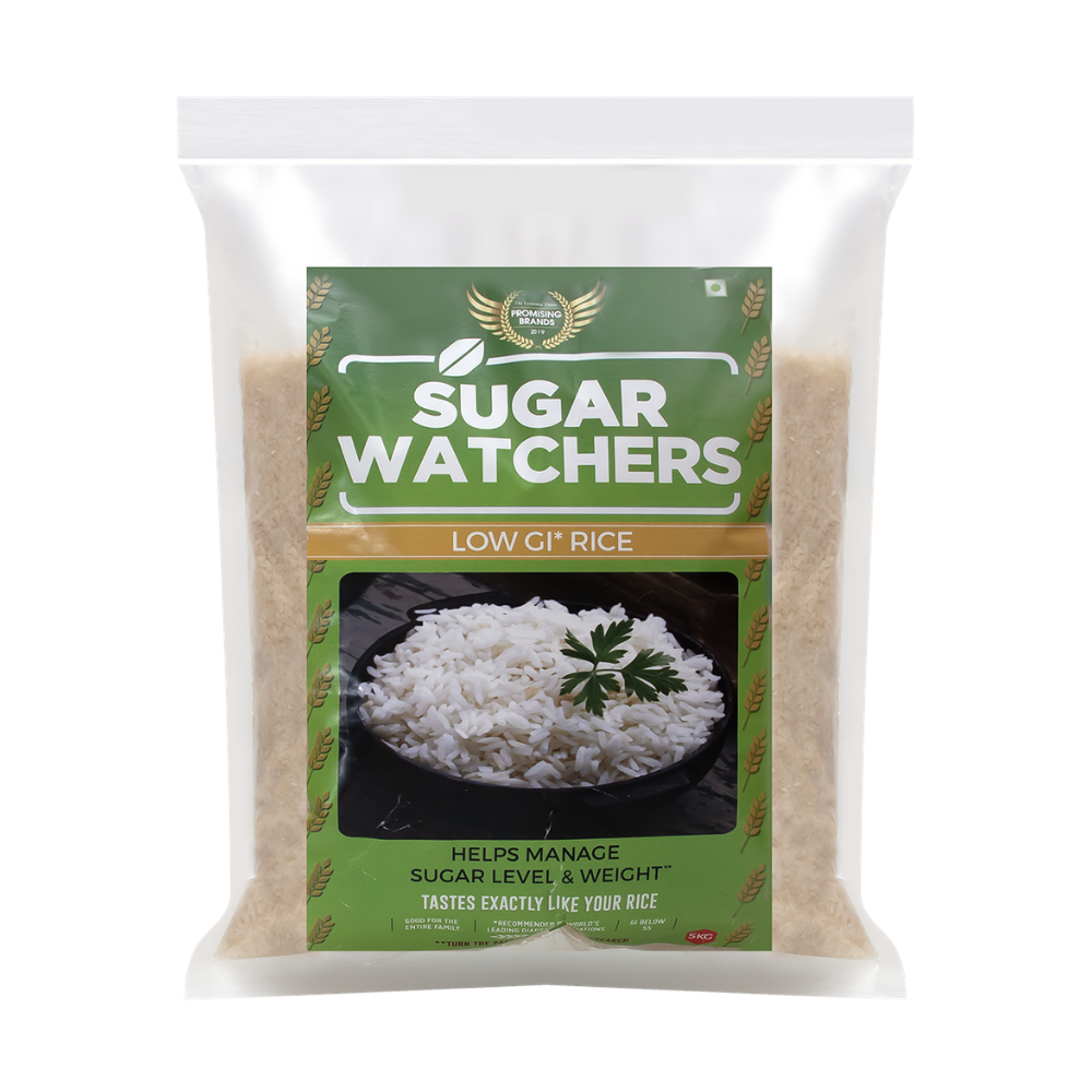 Sugar Watchers White Low GI Rice 5 kg Pouch - Health Total
