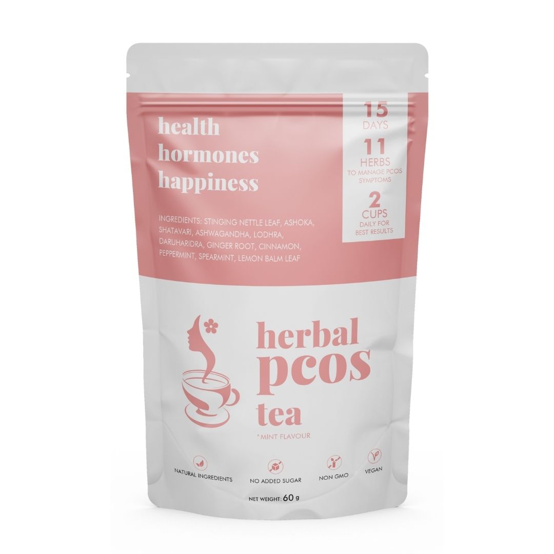 Herbal PCOS Tea ‘60g, Manage PCOD-PCOS with Ayurvedic Tea – Buy Online ...