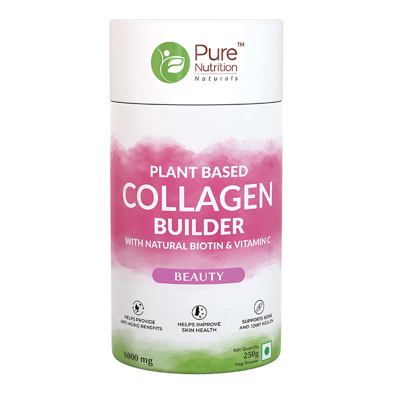 Pure Nutrition Plant Based Collagen Builder 6000mg 250 Gm Powder ...
